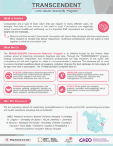TRANSCENDENT Concussion Research Program: A 5-year study to improve ...